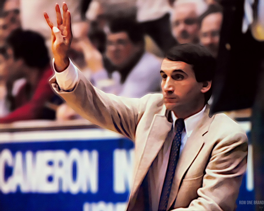 Coach K at Work by Row One Brand Wall Art