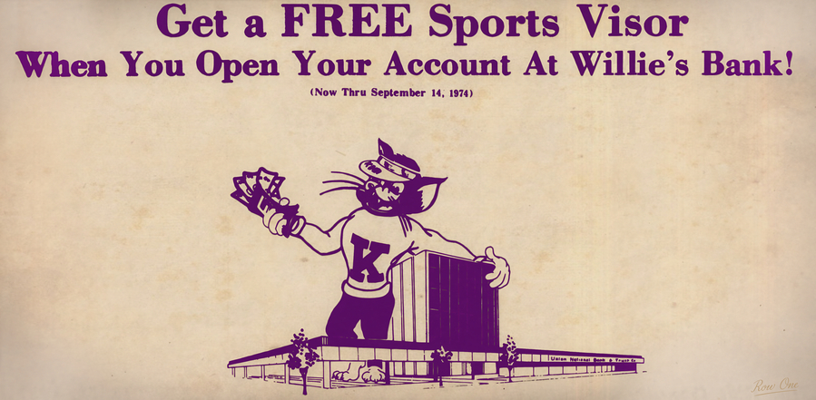 1974 Willie Wildcat Bank Ad by Row One Brand Wall Art