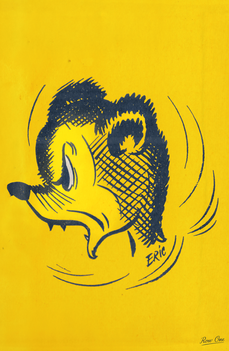 Cal Bear Cartoon Art by Eric Johnson by Row One Brand Wall Art