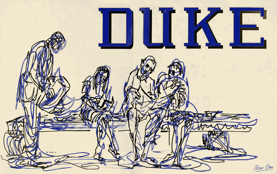Vintage Duke Students Art by Row One Brand Wall Art