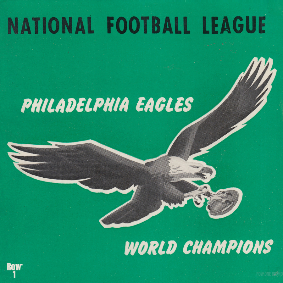 Philadelphia Eagles World Champions Art by Row One Brand Wall Art