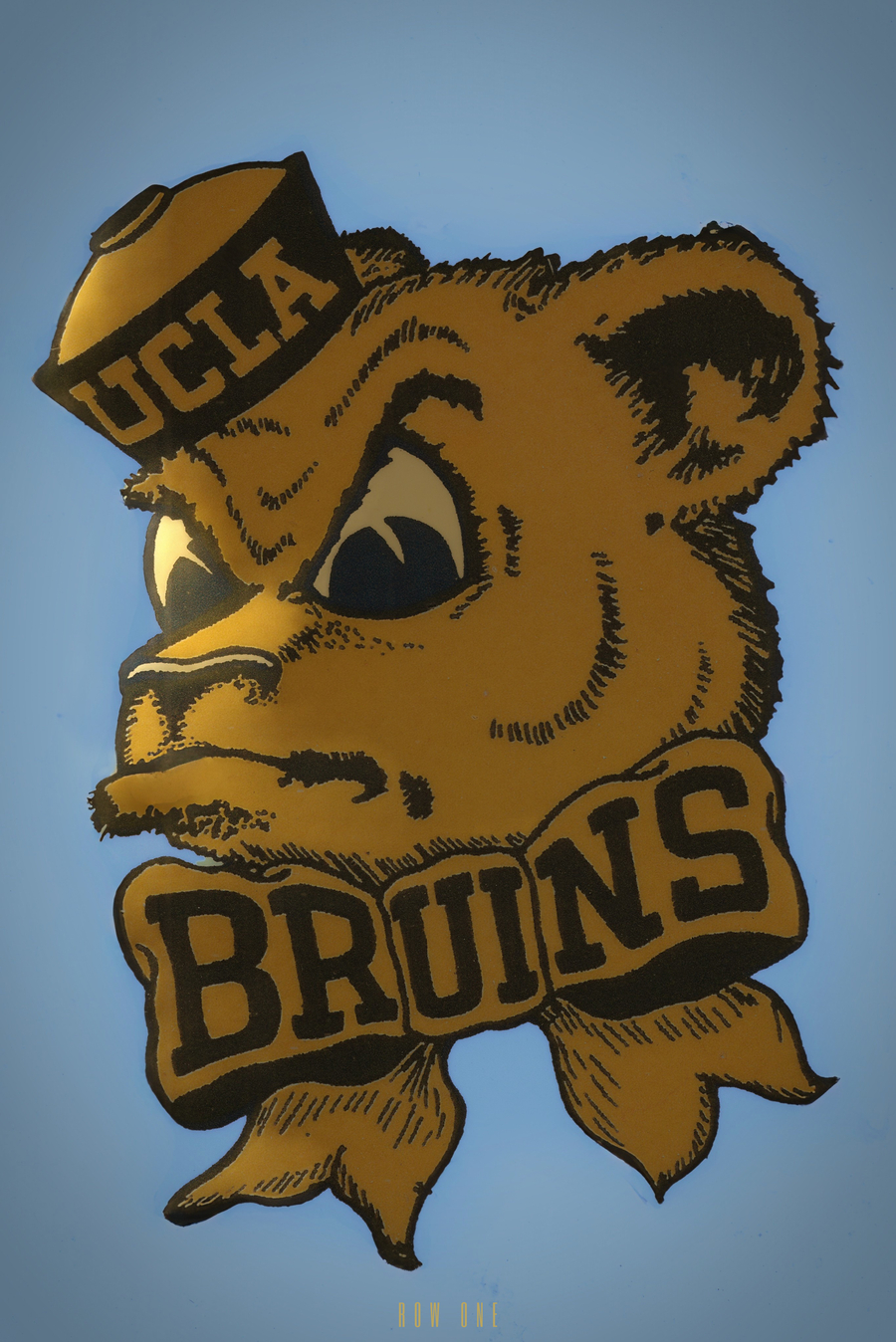 Vintage UCLA Bruins Cartoon Sailor Mascot by Row One Brand Wall Art