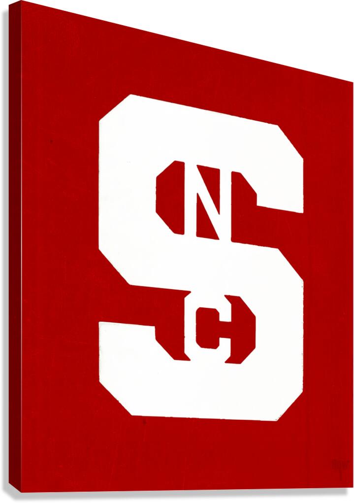 1950s north carolina state art by Row One Brand Wall Art