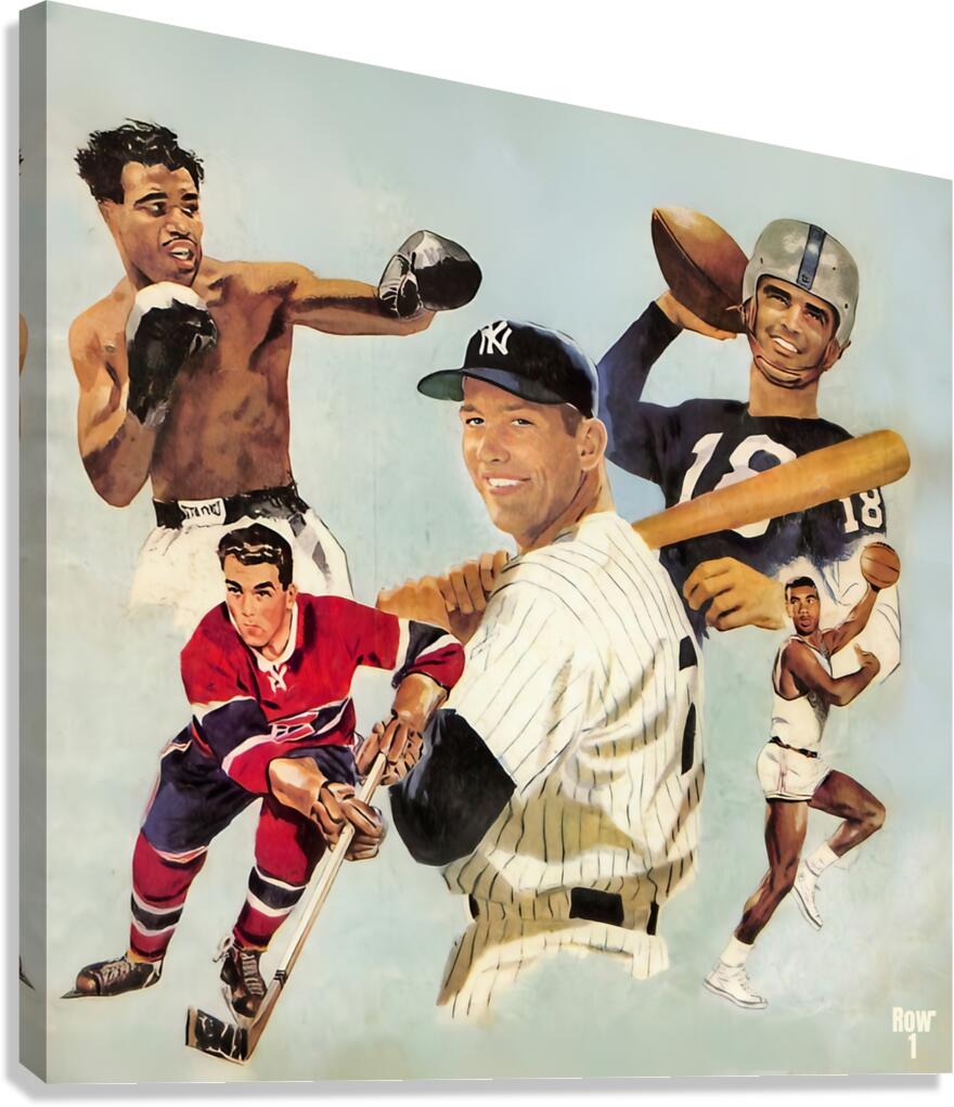 1950s Sports Legends by John Cullen Murphy by Row One Brand Wall Art