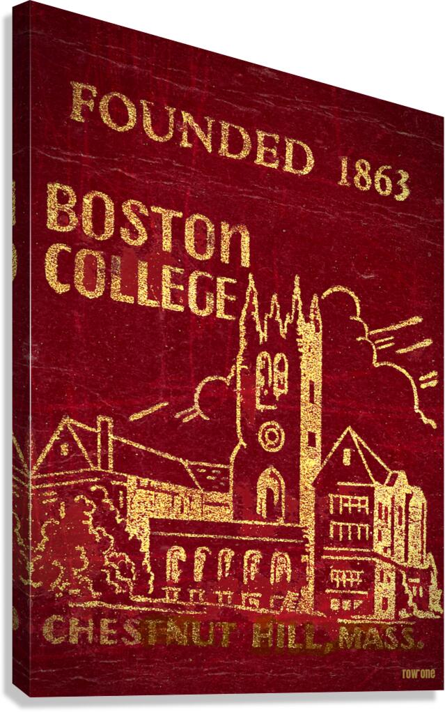 Vintage Boston College Campus Art by Row One Brand Wall Art