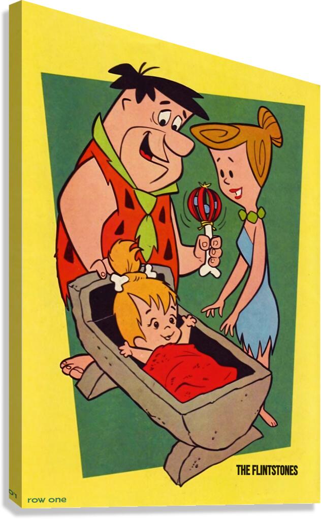 1963 Flintstones Pebbles Poster by Row One Brand Wall Art