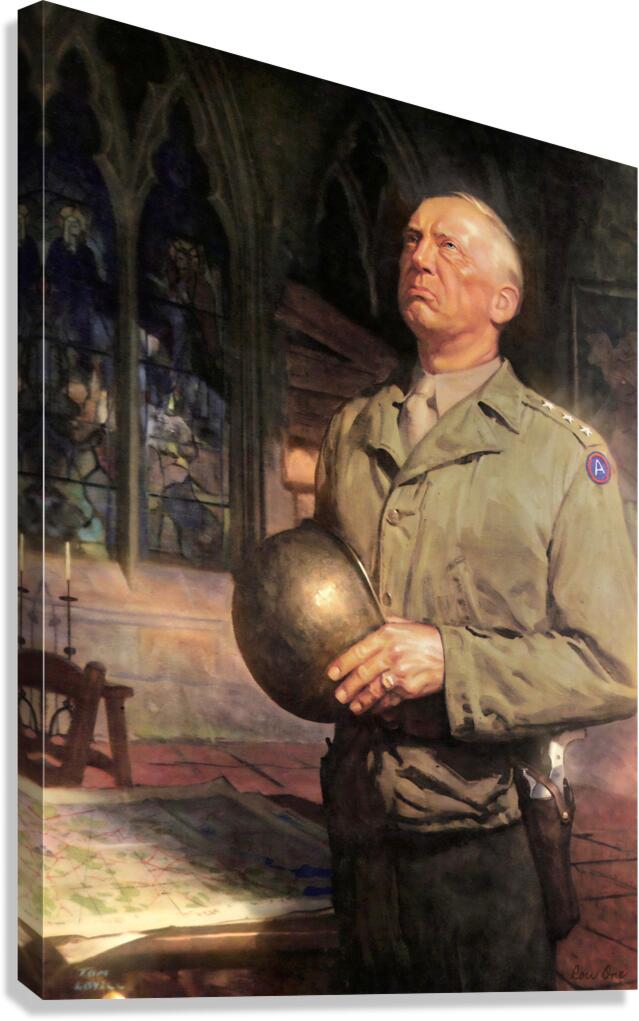 general pattons prayer art by Row One Brand Wall Art