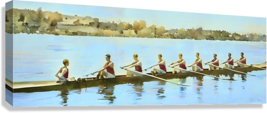 harvard rowing art late 1800s by Row One Brand Wall Art