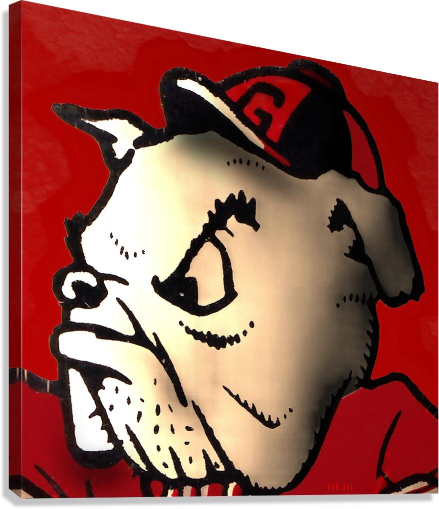 Georgia Bulldog Cartoon Art from the 1950s by Row One Brand Wall Art