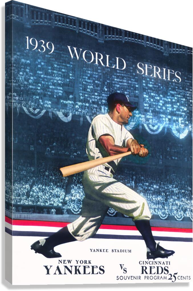 1939 World Series Program Yankees Art by Row One Brand Wall Art