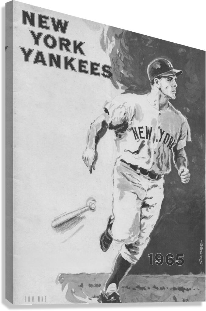 1965 new york yankees cover art remix by Row One Brand Wall Art