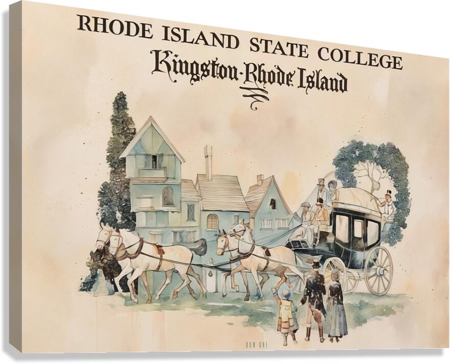1920s Rhode Island State College Art by Row One Brand Wall Art