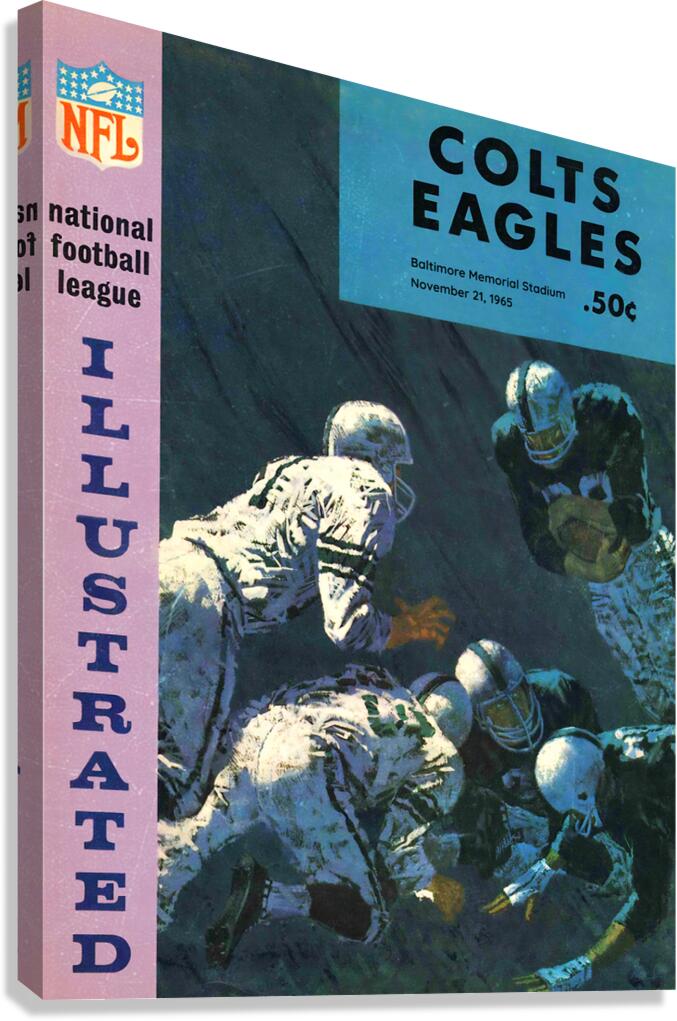 1965 Colts vs. Eagles Program Cover Art by Row One Brand Wall Art