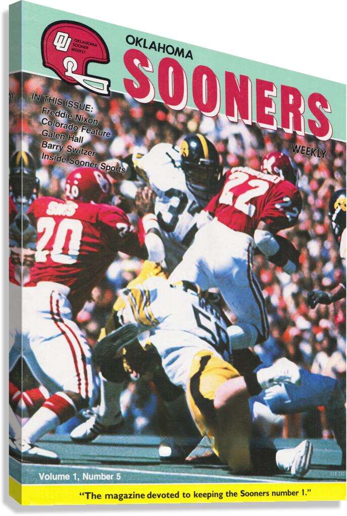 1979 Oklahoma Sooners Weekly Cover Art by Row One Brand Wall Art