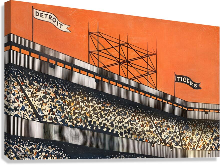 1940s Tiger Stadium Art by Row One Brand Wall Art