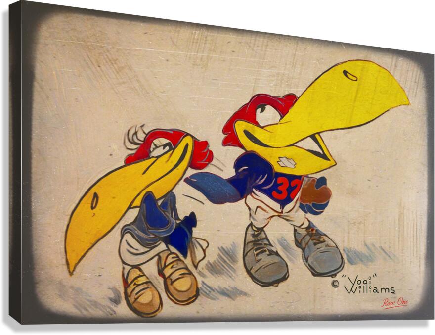 1946 Jayhawk Couple Football Cartoon by Yogi Williams by Row One Brand ...