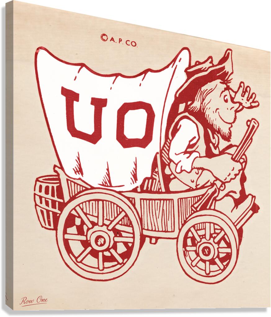 Vintage Oklahoma Sooners UO Art by Row One Brand Wall Art