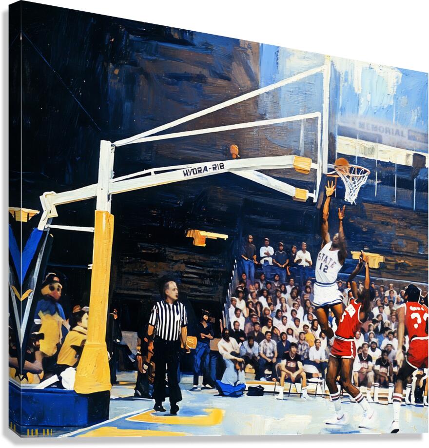 1982 ETSU Bucs Basketball Art by Row One Brand Wall Art