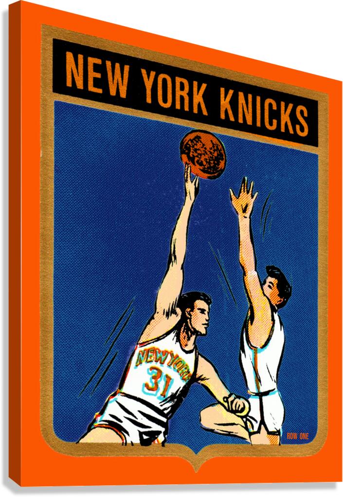1960s New York Knicks Cartoon Art by Row One Brand Wall Art