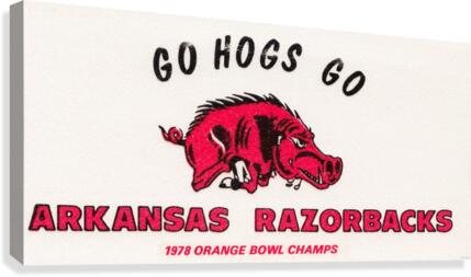1978 Arkansas Razorback Football Art by Row One Brand Wall Art