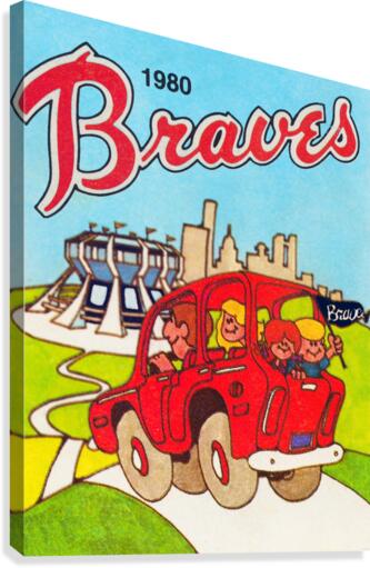 1980 Atlanta Braves Poster by Row One Brand Wall Art