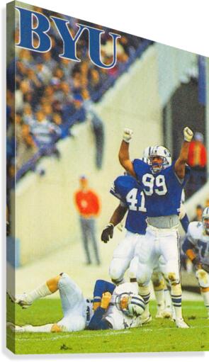 1986 BYU Cougars Football Poster by Row One Brand Wall Art