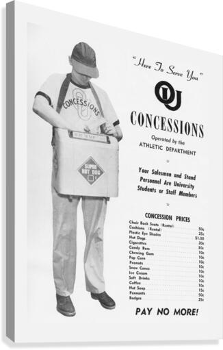 Vintage OU Concessions Poster by Row One Brand Wall Art