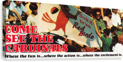 1970 St. Louis Cardinals Baseball Poster by Row One Brand Wall Art