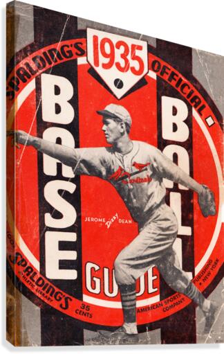 1935 Spalding Baseball Guide Dizzy Dean Cover by Row One Brand Wall Art