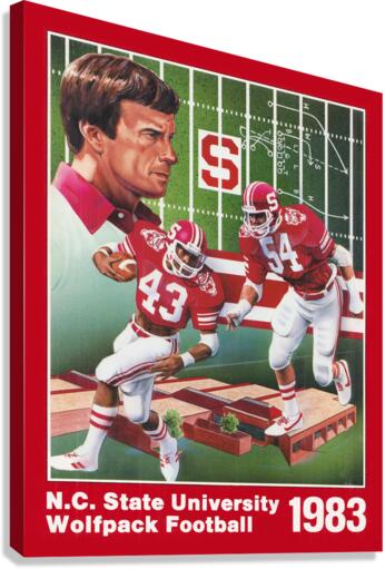 1983 North Carolina State Football Poster by Row One Brand Wall Art