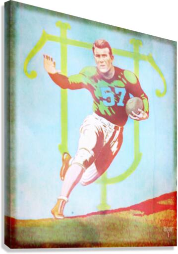 Vintage Tulane Football Viewfinder Slide Art by Row One Brand Wall Art