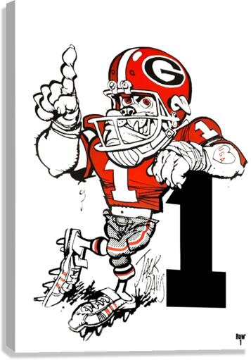 1980 Jack Davis Georgia Cartoon Art by Row One Brand Wall Art