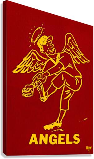 Vintage California Angels Art by Row One Brand Wall Art