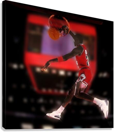 1988 Michael Jordan Dunk Contest Art by Row One Brand Wall Art
