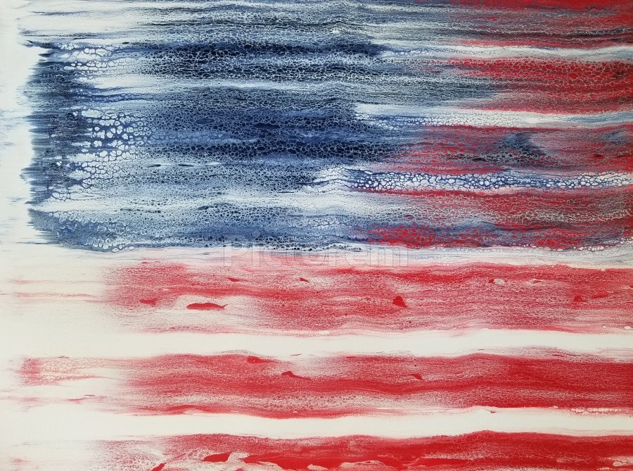 American Flag by Coastal Colors Art Co Wall Art