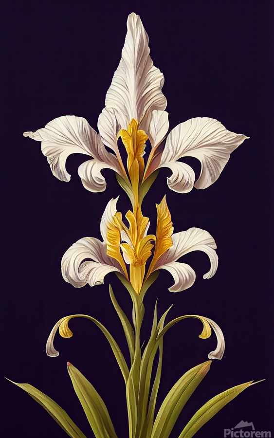 Fleur-De-Lis Iris Pseudacorus by AIWTF Wall Art