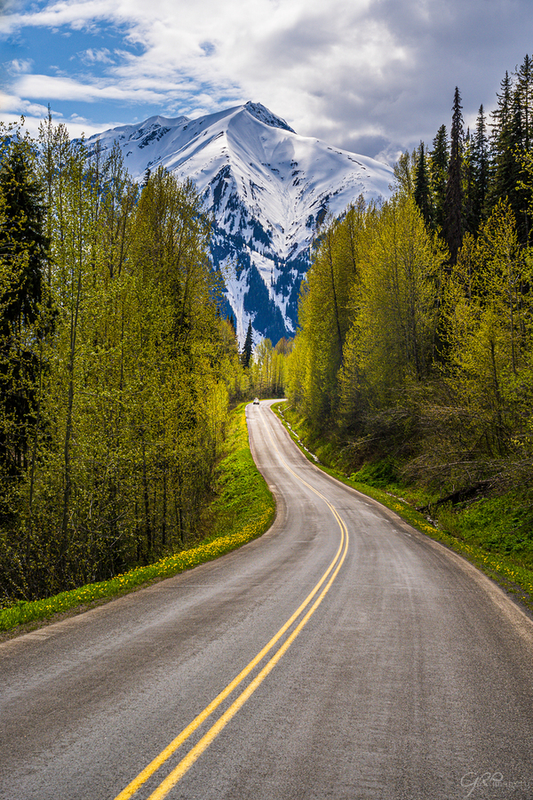 Long and Winding Cassier Highway by Geoffrey Prior Wall Art