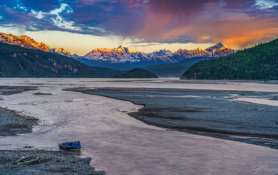 Copper River Sunset by Geoffrey Prior Wall Art