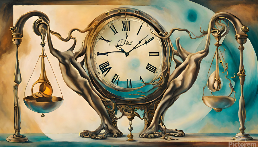 Surreal Visions Unveil Libras Elegant Duality by DreamMotivation Wall Art