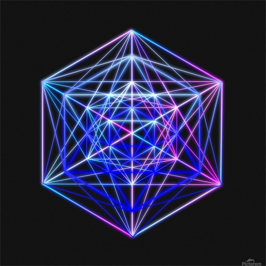 Metatrons Linear Code by Tom Scott Wall Art
