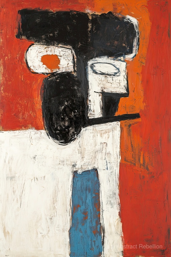 Abstract Form Study K9P2D3 48 by Abstract Rebellion Wall Art