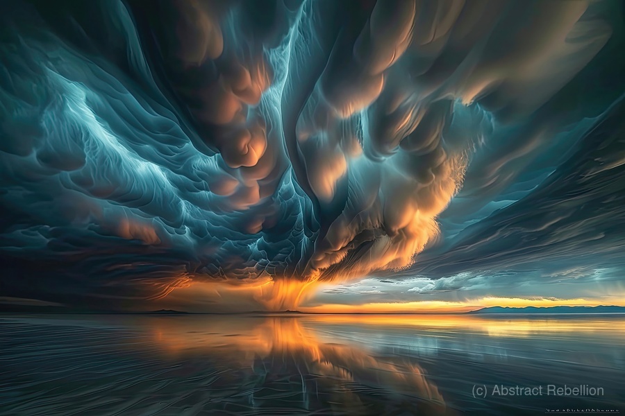 Celestial Tempest NZ92H8 69 by Abstract Rebellion Wall Art