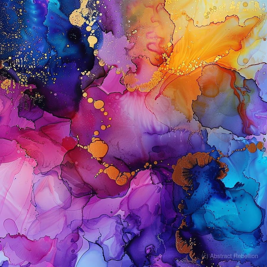 Celestial Bloom by Abstract Rebellion Wall Art