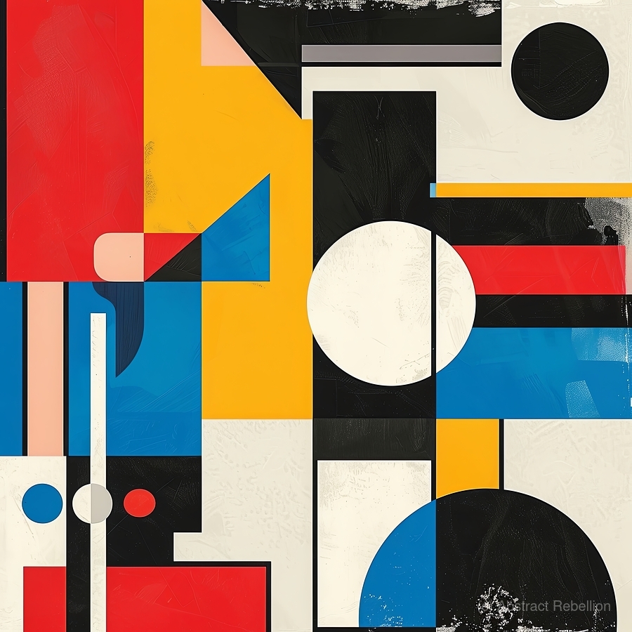 Geometric Harmony by Abstract Rebellion Wall Art