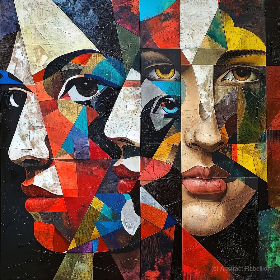 Shattered Reflections by Abstract Rebellion Wall Art