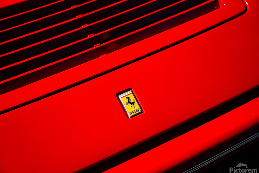 Abstract Ferrari 2 by Slambo Wall Art