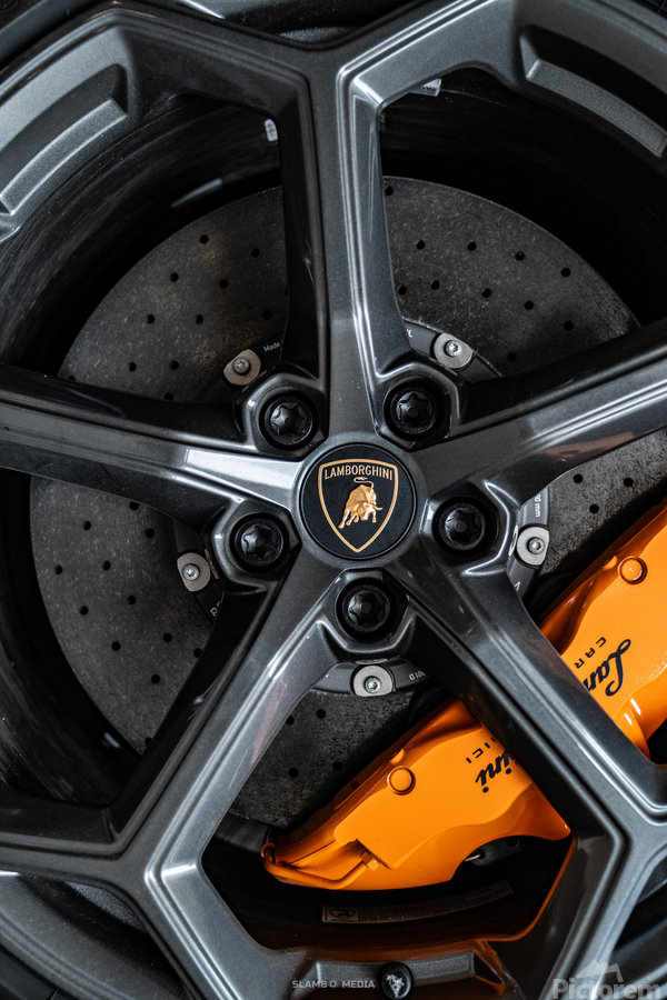 Lamborghini Huracan Tecnica Wheel by Slambo Wall Art