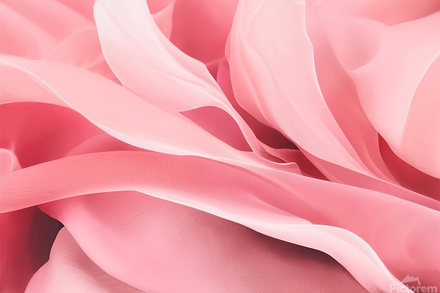 Pastel pink background by Mirela Poiana Wall Art