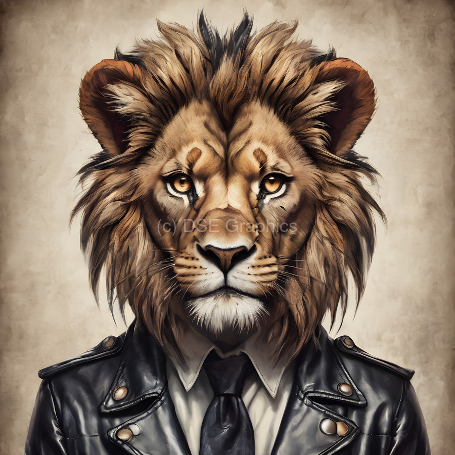 Dylan the Lion by DSE Graphics Wall Art