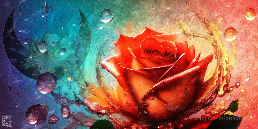 Infinite Rose by ChrisHarrisArt Wall Art